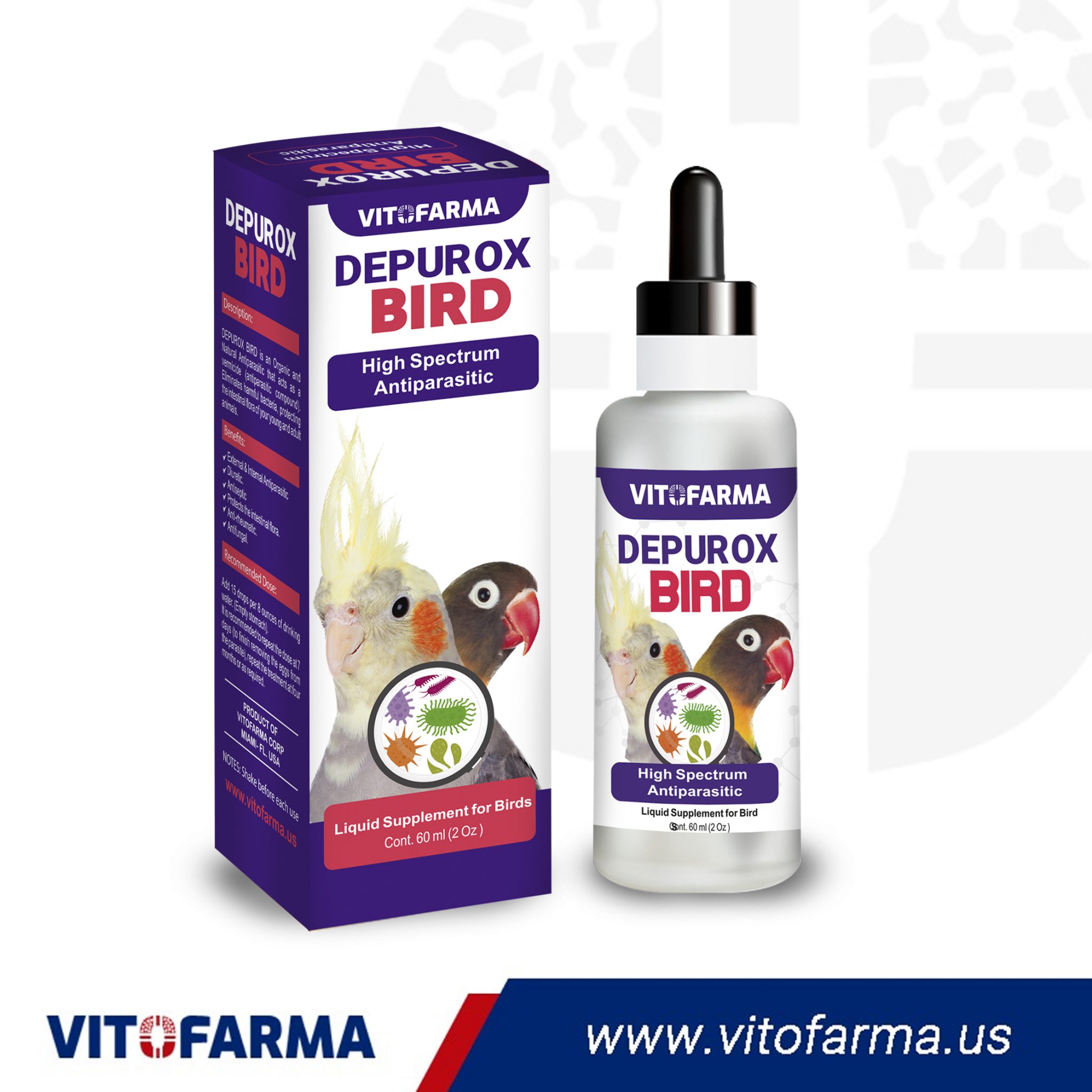 DEPUROX BIRD Dewormer for Birds - Vitofarma
