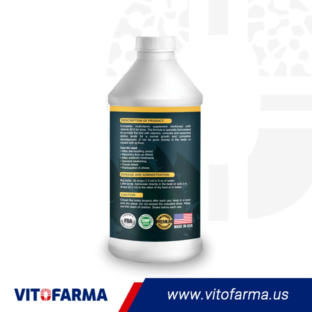 Complete Multivitamin for Birds 16.9 oz (500ml) - Vitofarma
